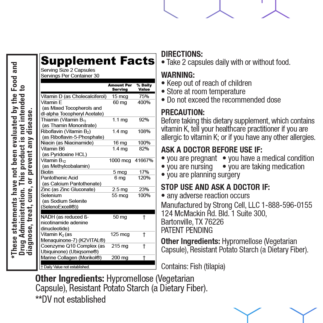 Strong Cell Cellular Function Booster Capsules